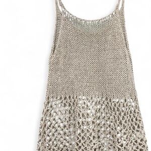 Tops | Beige Knit Tank Top | Poshmark